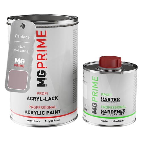 Pantone 436C Grey Violet mat satiné peinture acrylique 1,5L durcisseur ...