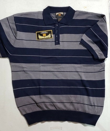 FB County Charlie Brown Shirt Polo Navy Grey New | eBay