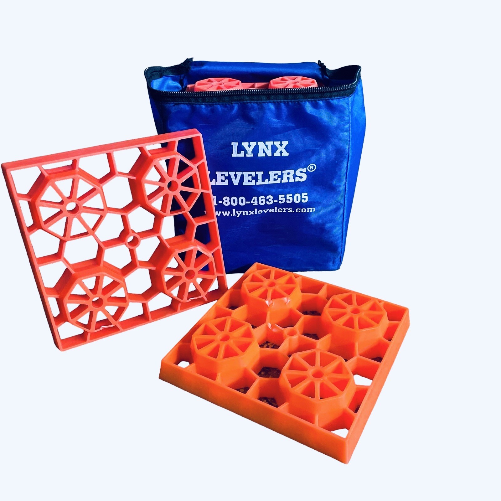 Tri-Lynx 00015 Lynx Levelers Rv Leveler 10 Pack w/ Storage Bag Orange ...