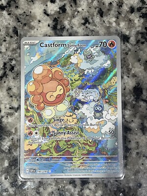 Castform Sunny Form 195/191 Illustration Rare | eBay