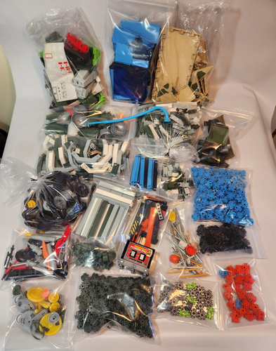 Vtg. 80s Fisher Price Construx Building Toy Lot Military/Space - Plus ...