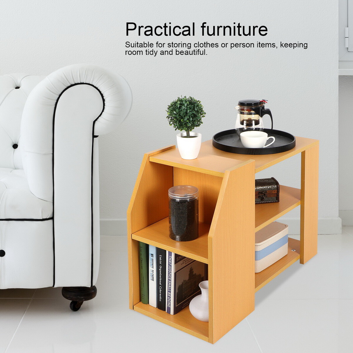 Sofa Side Bookcase | Baci Living Room