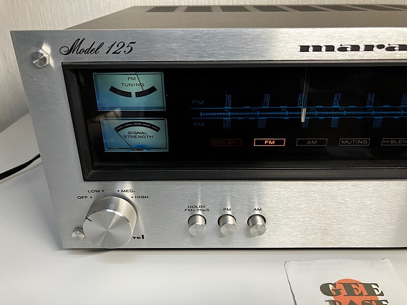 MARANTZ MODEL 125 AM/FM STEREO TUNER VINTAGE Confirmed Operation Free ...