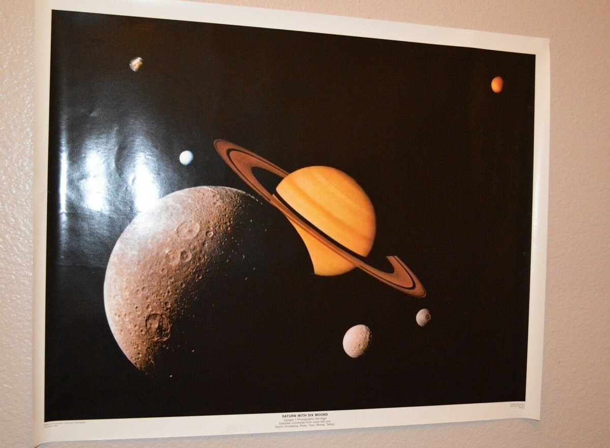 Vintage Nasa Posters Saturn