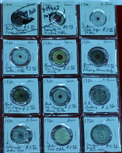 12 Store Tokens 1930's-1940's | eBay