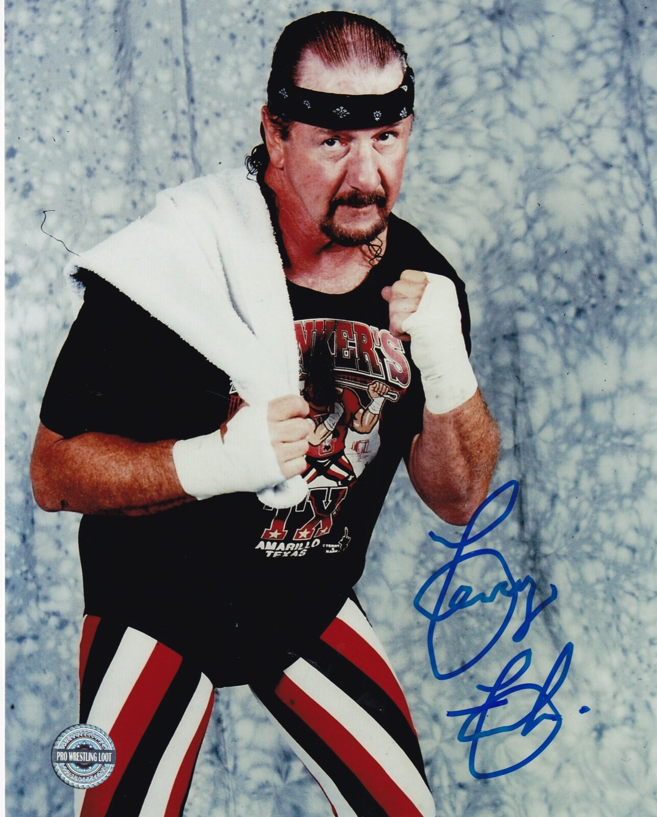 Terry Funk Signed 8x10 Photo ECW Wrestling WWE Wrestler NWA WWF ...