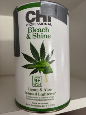 CHI Professional Bleach & Shine Hemp & Aloe Infused Lightener 13.5 oz ...