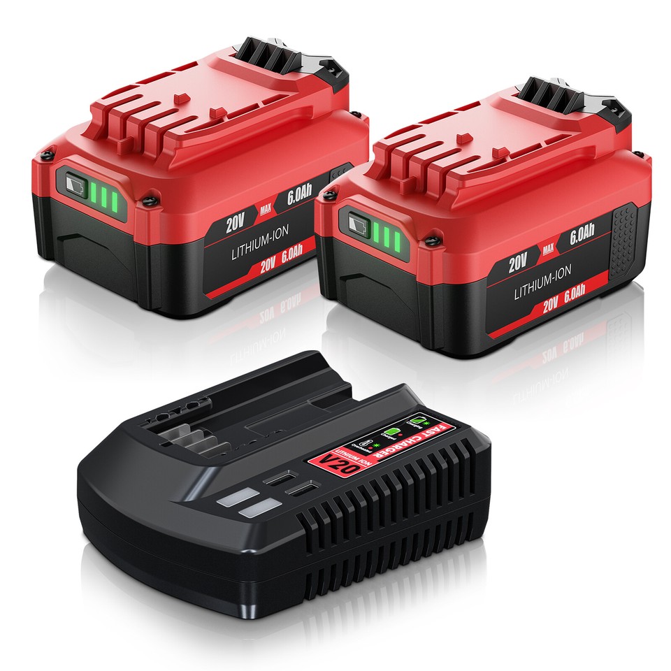 8.0Ah 20V For Craftsman V20 20 Volt MAX Li-ion Battery CMCB204 CMCB202 ...