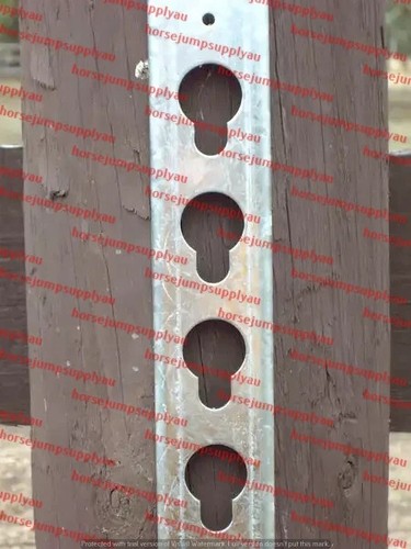 6 X 50cm Horse Show Jump Aluminum Metal Track Rail Steel Strip Wings ...