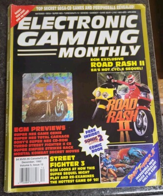 Electronic Gaming Monthly Magazine December 1992 EGM Road Rash | eBay