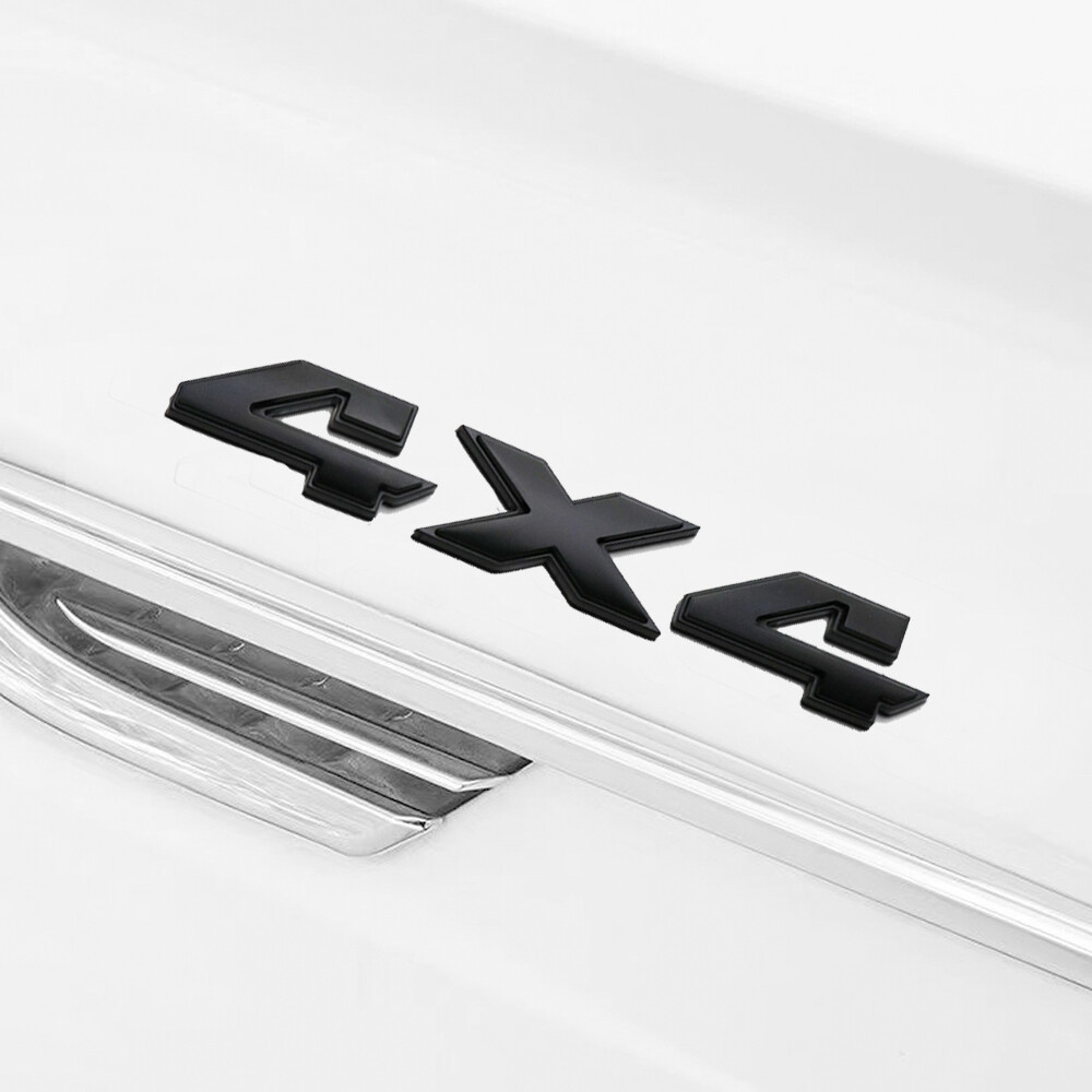1x 3D Black 4X4 Four-Wheel Drive Emblem Badge Tailgate Sticker Car ...