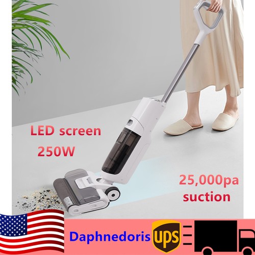 Floor Wet Dry Vacuum Cleaner Cordless One-Step Vacuum Mop Hardwood ...