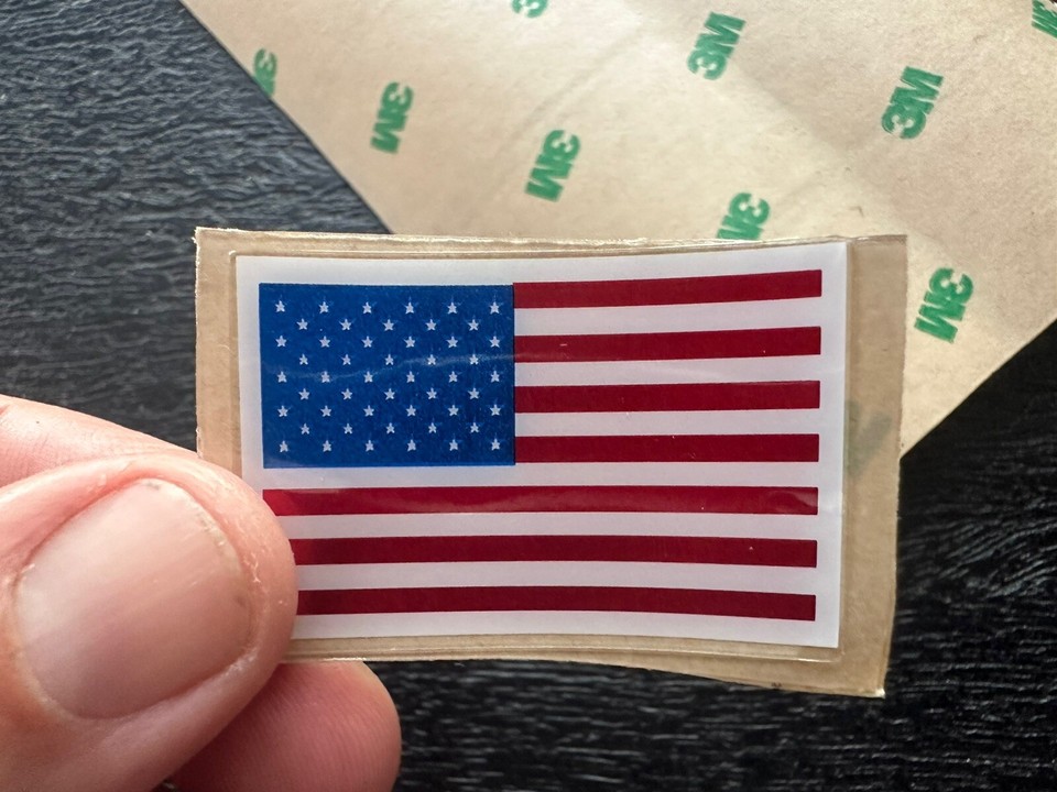 Riddell Speed Flex Football Baseball Helmet USA Flag 3M Full Size Decal ...