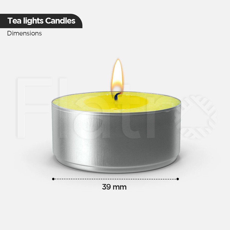 Tealight Citronella Nightlight Scented Smokeless Tea Lights Candles 4 ...