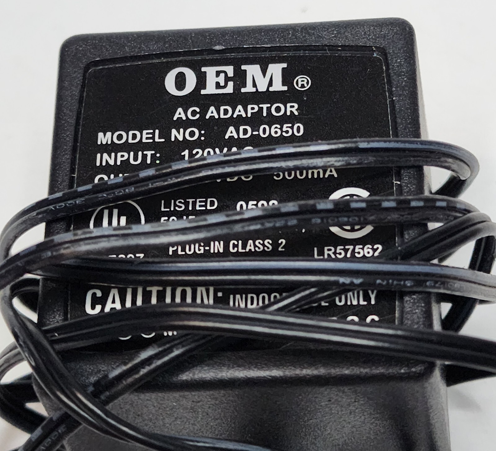 OEM Ac ADAPTER Model No: AD-0650 6V DC 120VAC | eBay