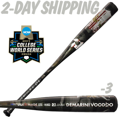 2024 DeMarini Custom VOODOO ONE 33" / 30 oz BBCOR Bat -College WS Omaha ...