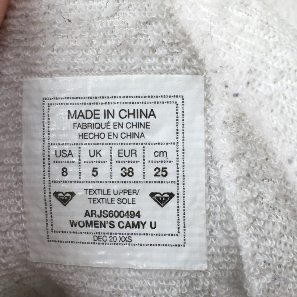 Roxy Surf Shoes Womens 8 High Top Wedge Sneakers White Fabric Lace Up ...