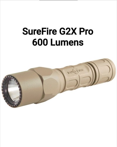 *New* SureFire G2X Pro 600 Lumen Flashlight. Includes Batteries. Tan G2X-D-TN | eBay
