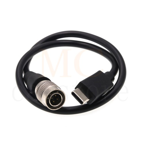 USB C Type-C to Hirose 4 pin Male Cable for Zoom F4 F8 Sound Devices ...