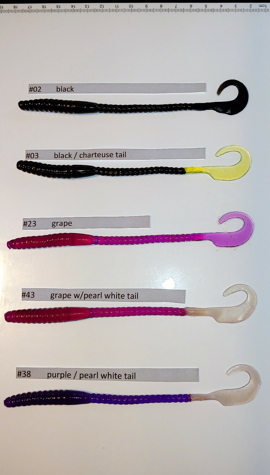 Pro-Angler 6in. curl tail worms 25pk, 35 colors | eBay