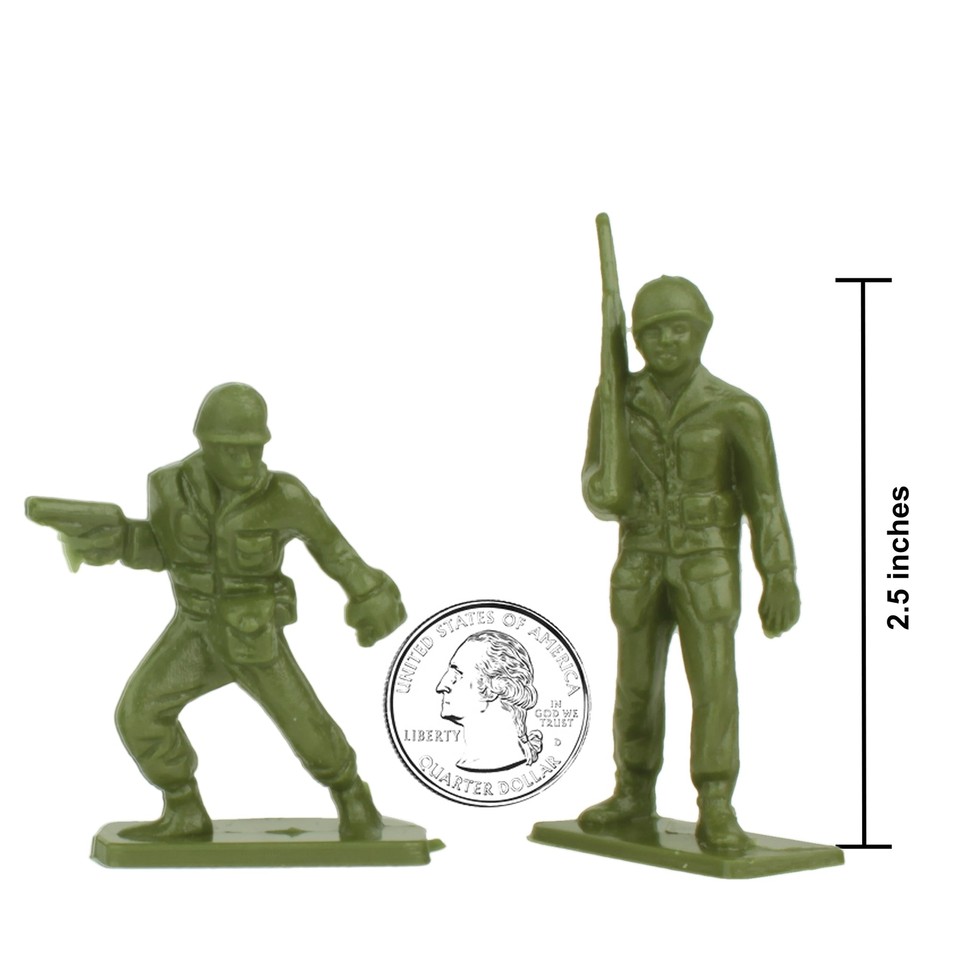 TimMee Recast DK Novelty GI Green Plastic Army men WW2 Tim Mee Soldier ...