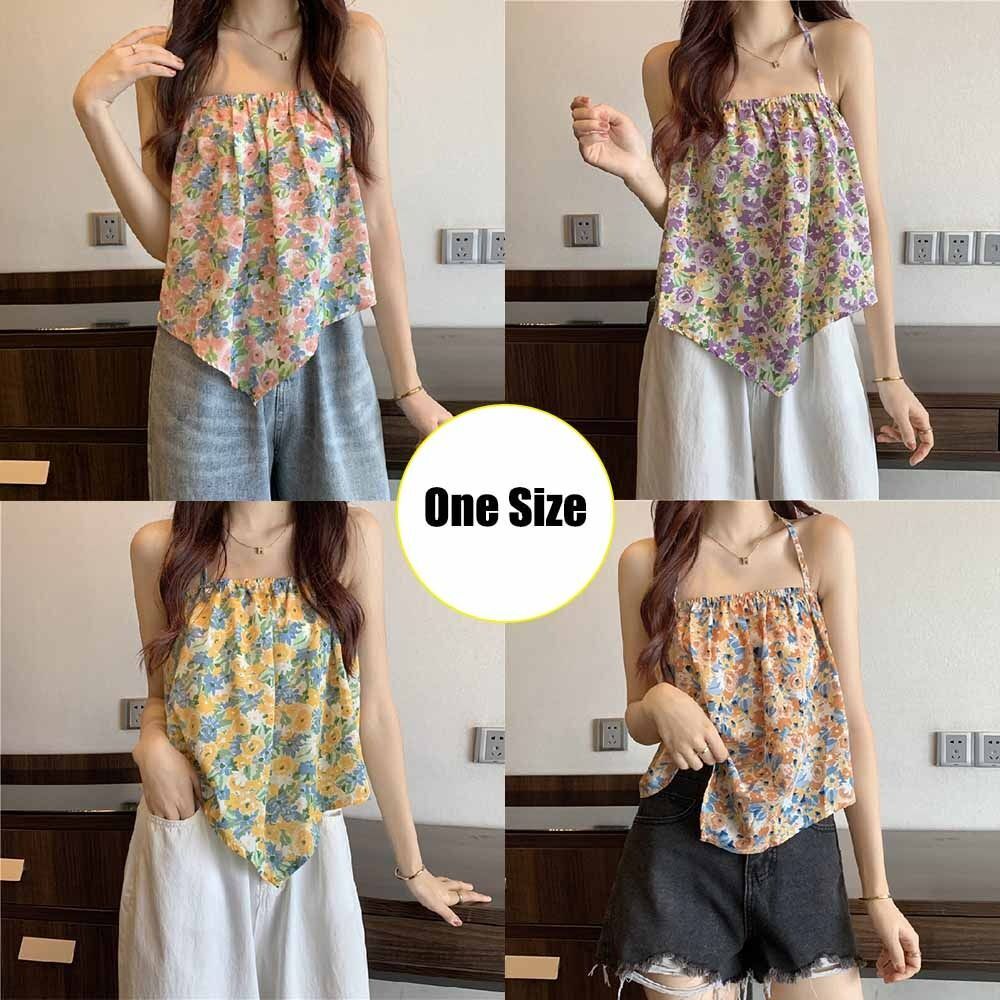 Irregular Tube Top Backless Lace Up Sleeveless Tanks New Trend Tops ...