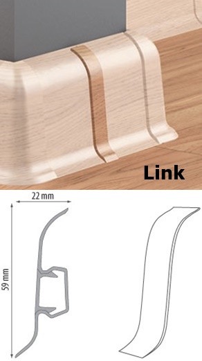 PVC Skirting Board Cable Cover 2.2m Flexible Edge Wall Trim Various ...