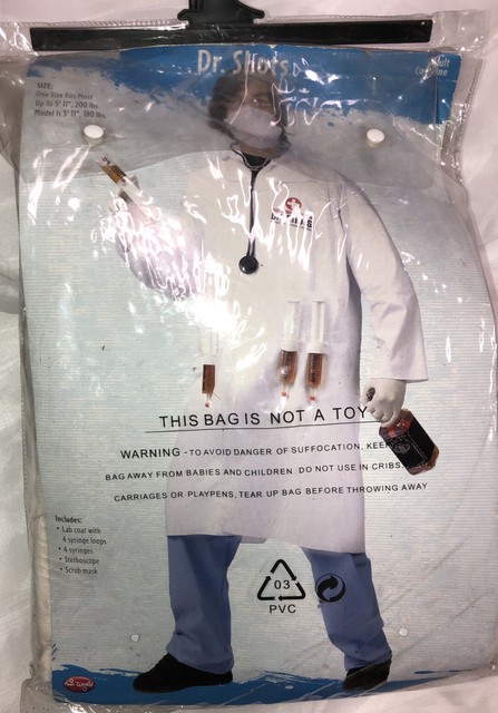 Doctor Shots Male Adult Halloween Costume for sale online | eBay