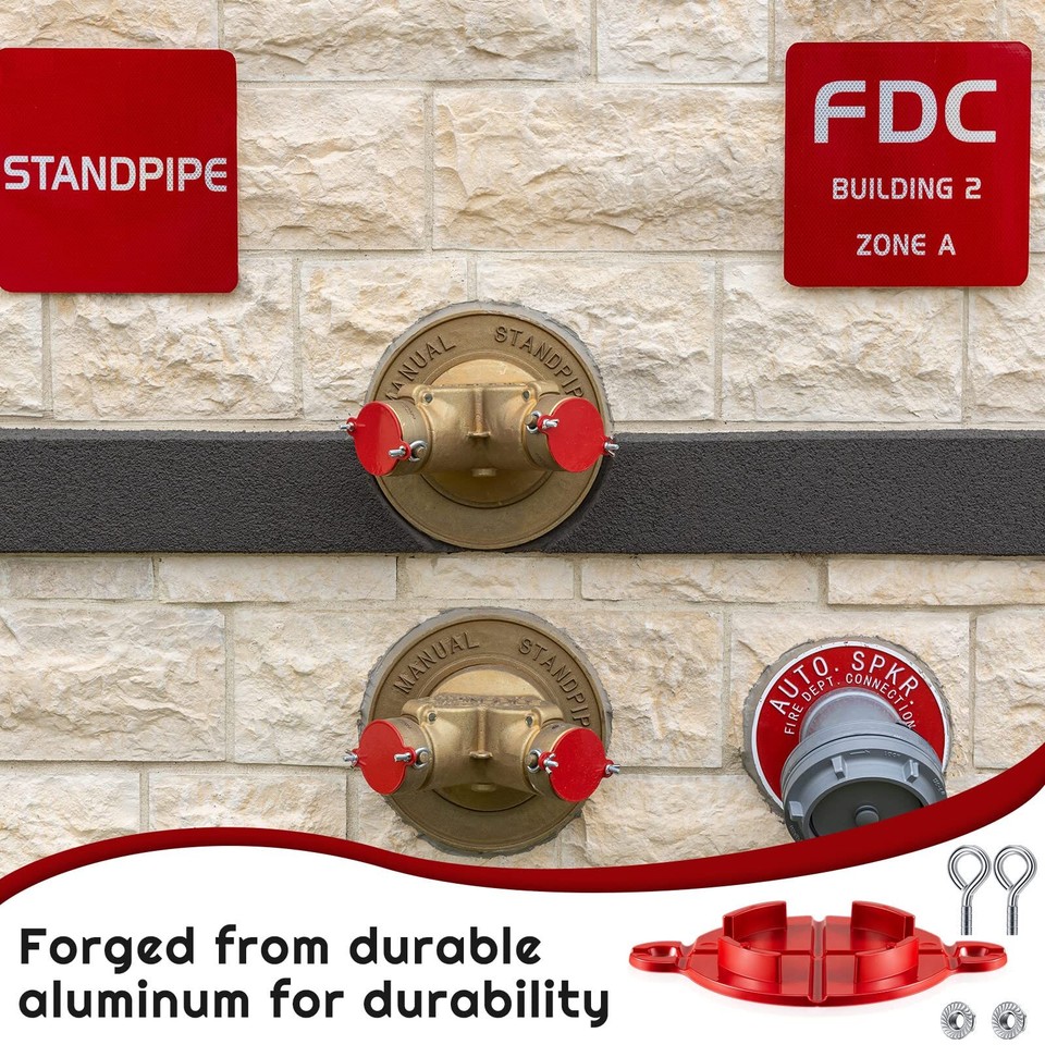 Xuhal Fire Sprinkler Covers Aluminum 2-1/2'' Fire Department Connection ...