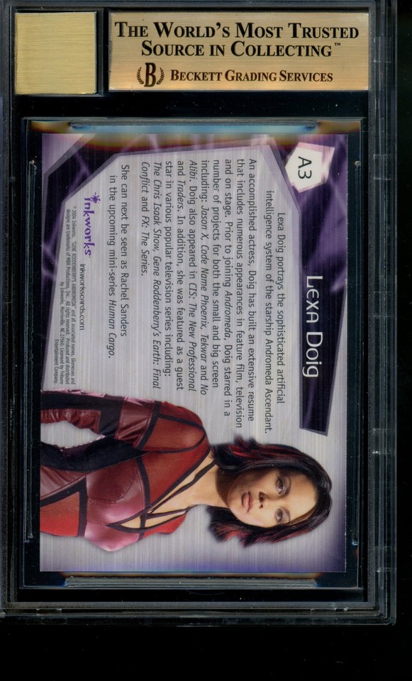 2004 Andromeda Reign of the Commonwealth Autograph Lexa Doig Auto BGS 9 ...