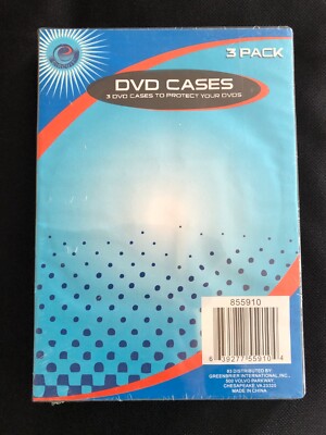 DVD Cases Blank - Circuit 3 Pk Protect DVD's CD's Blu-Ray - Brand New ...