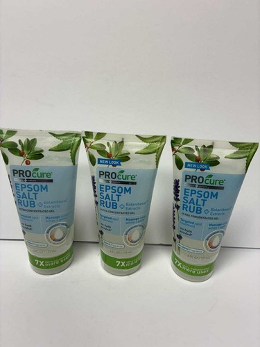 ProCure Epsom Salt Rub Treatment Gel with Aloe Vera Fragrance Free 6 Oz ...