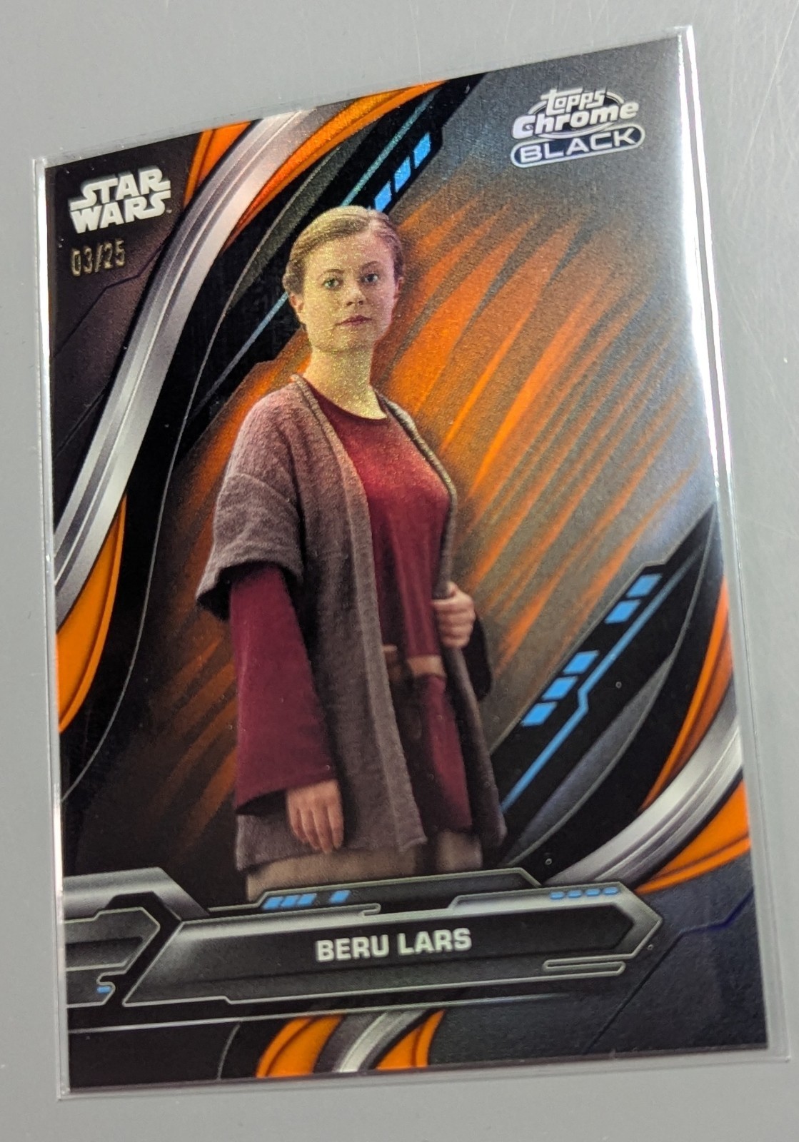 Beru Lars 2024 Topps Chrome Black Star Wars #37 Orange Refractor /25 ...