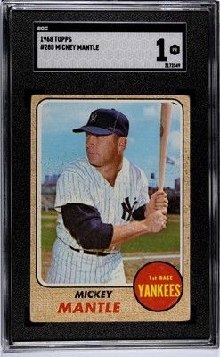 1968 Topps Mickey Mantle #280 SGC 1 | eBay