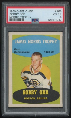 1969-70 O-Pee-Chee Bobby Orr PSA 4 Boston Bruins #209 | eBay
