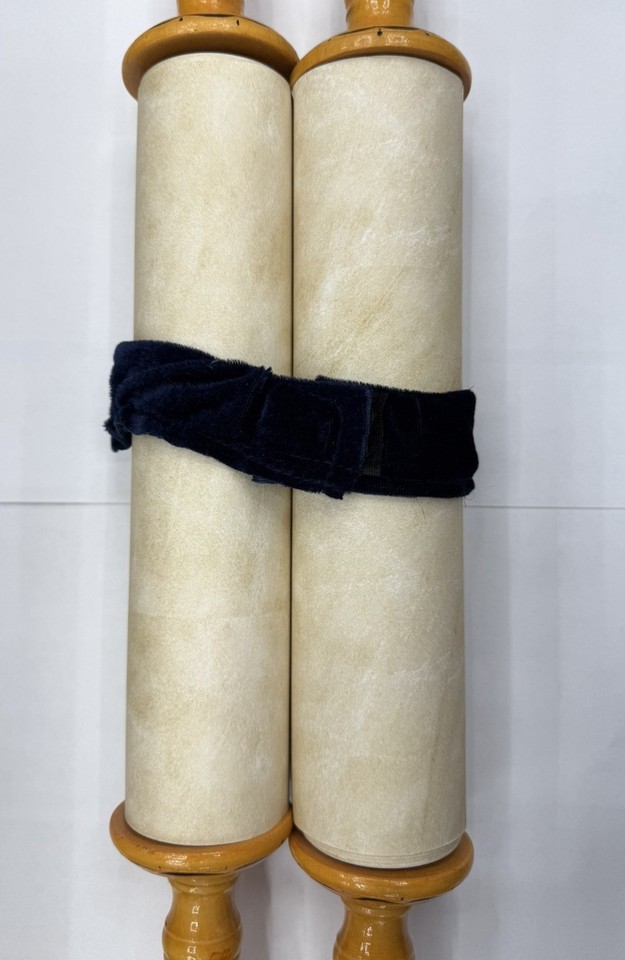Large Hebrew Sefer Torah Scroll Book Jewish Israel Holy Bible 48 cm ...