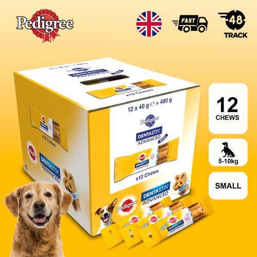 Pedigree Dentastix Advanced Mini Small Dog Dental Dog Treats (12x40g ...