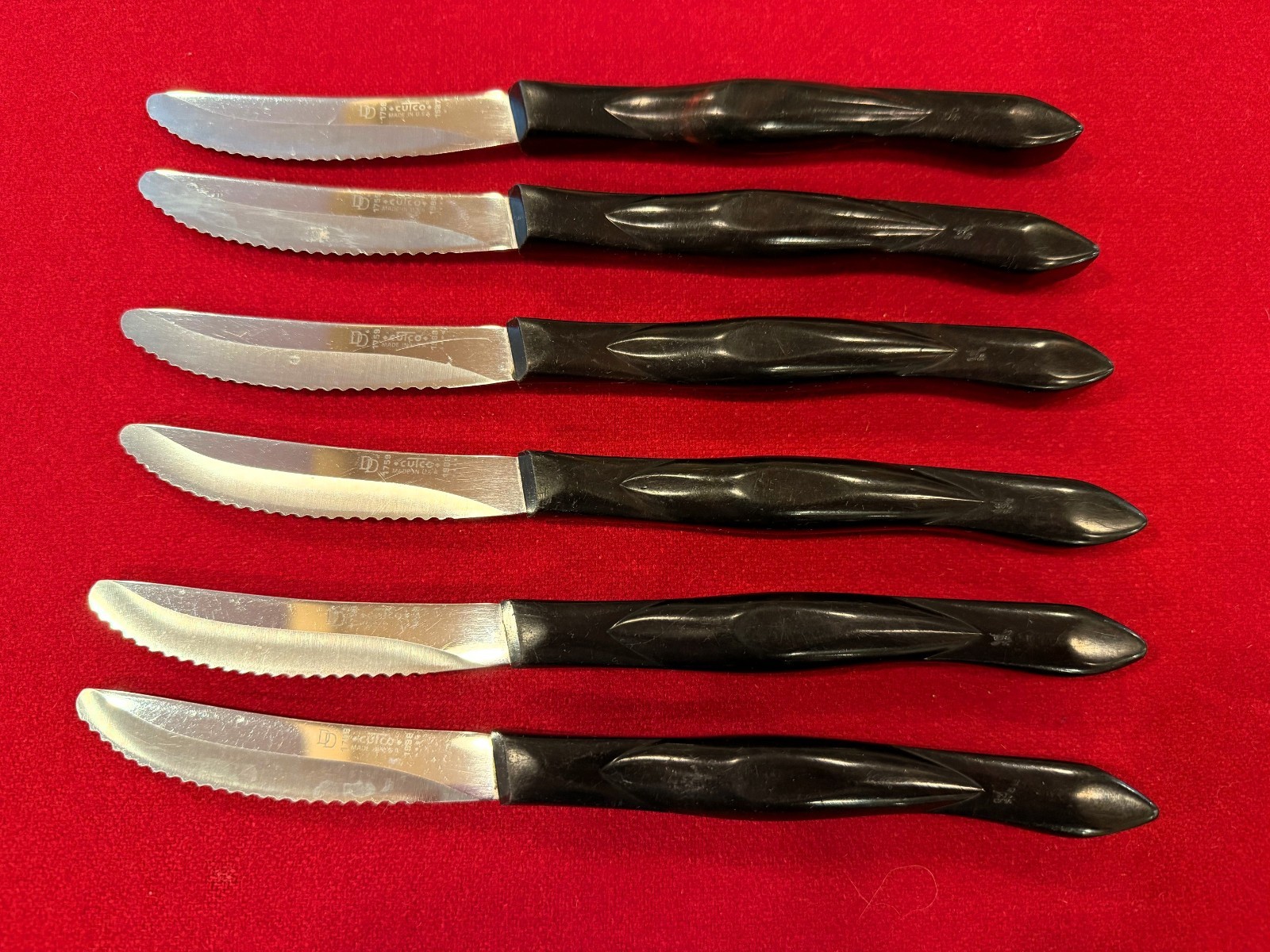 Cutco Set of 6 #1759 Classic Black Steak / Table Knives Pre-owned | eBay