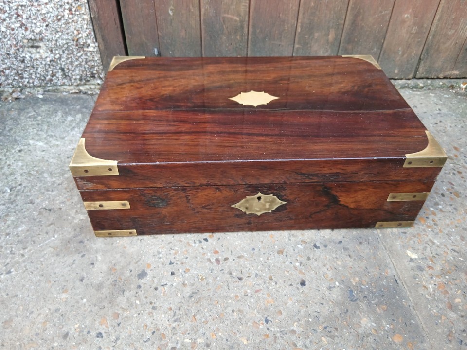 antique writing slope ,some inside bits missing 16 inches long | eBay UK