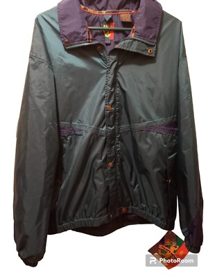 Vintage 90s Sunice Golf Jacket Windbreaker Mens Lrg Green Blue Nwt Its ...
