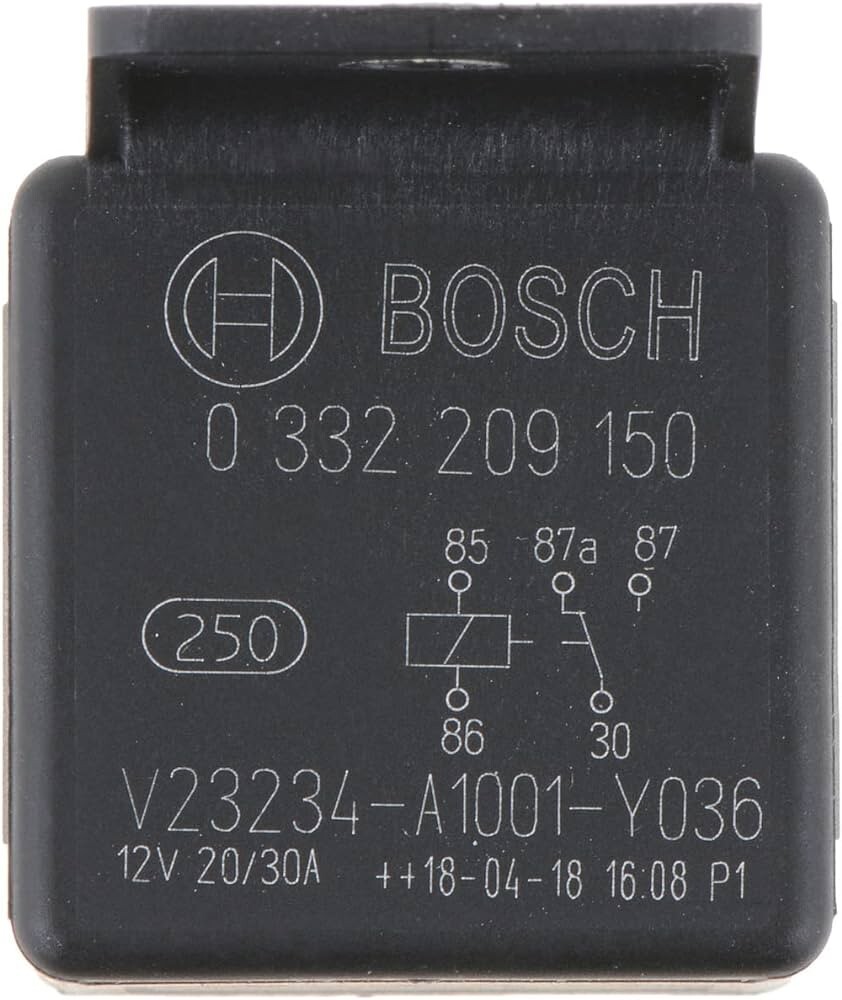BOSCH RELAY 12V 20/30A 0332209150 - NOS 0 332 209 150 V23234-A1001-Y036 ...