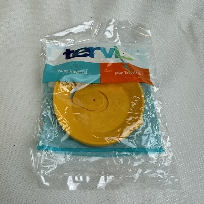 Tervis Travel Replacement Lid 24 oz Yellow Brand New in Bag Unused | eBay
