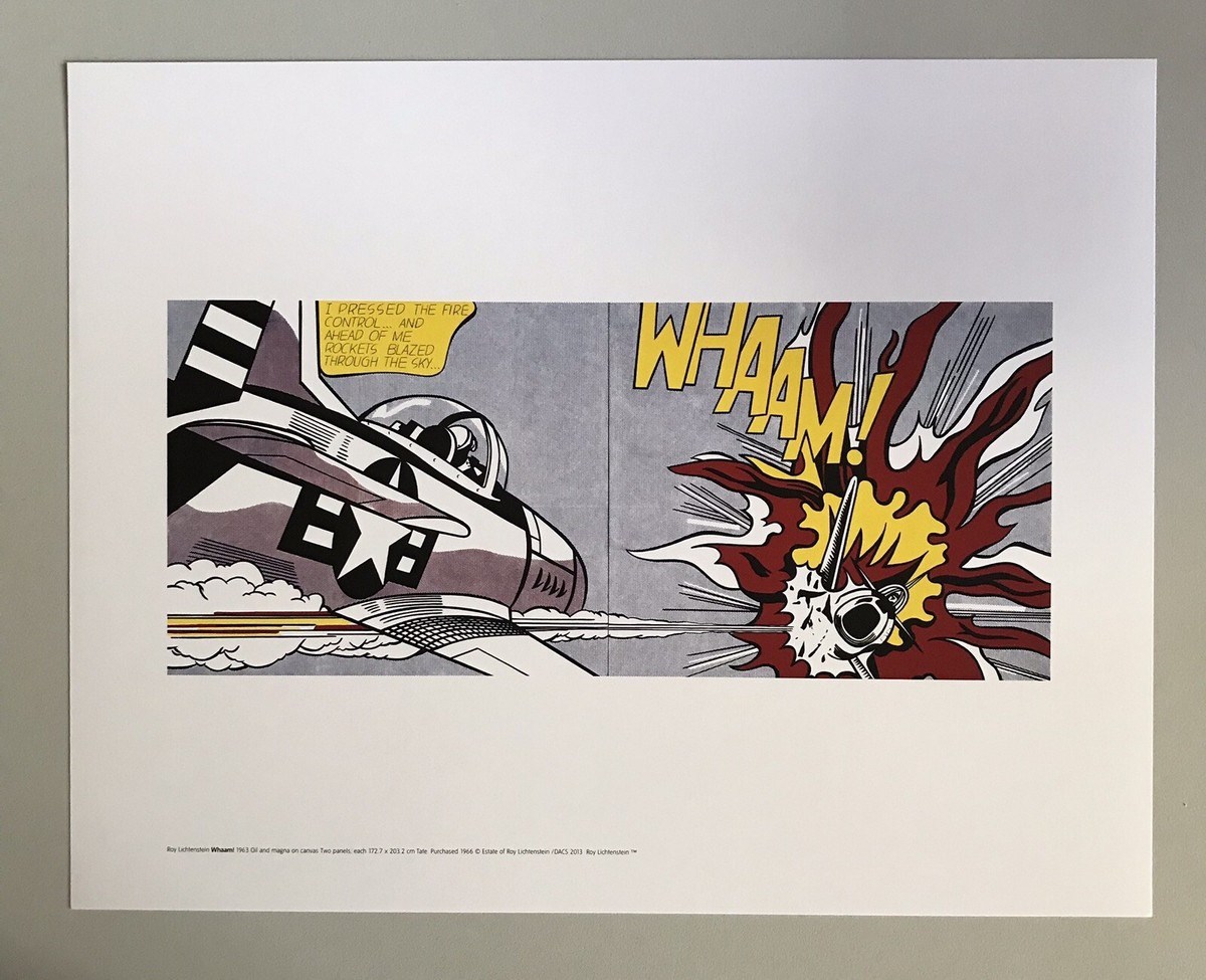 Roy Lichtenstein Whaam Original ROY LICHTENSTEIN Whaam! Recycled Zip