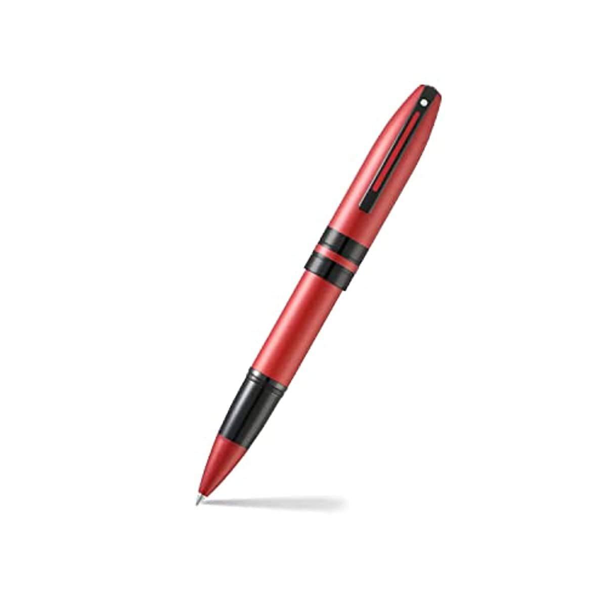 Sheaffer 9111 Icon Rollerball Pen - Metallic Red with Glossy Black PVD ...