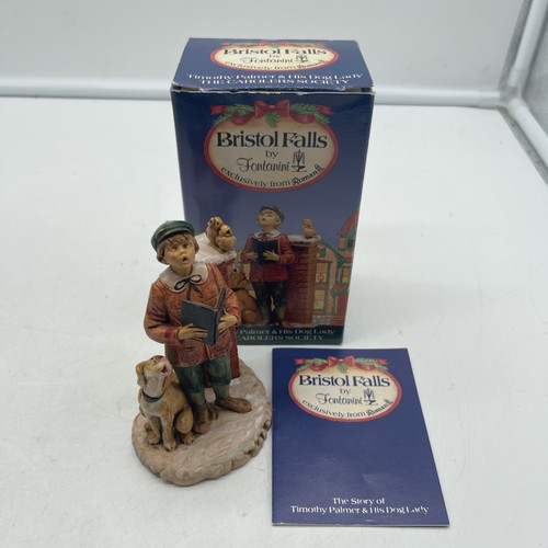 Roman Fontanini Bristol Falls Timothy Palmer & Dog Lady Caroler Society ...