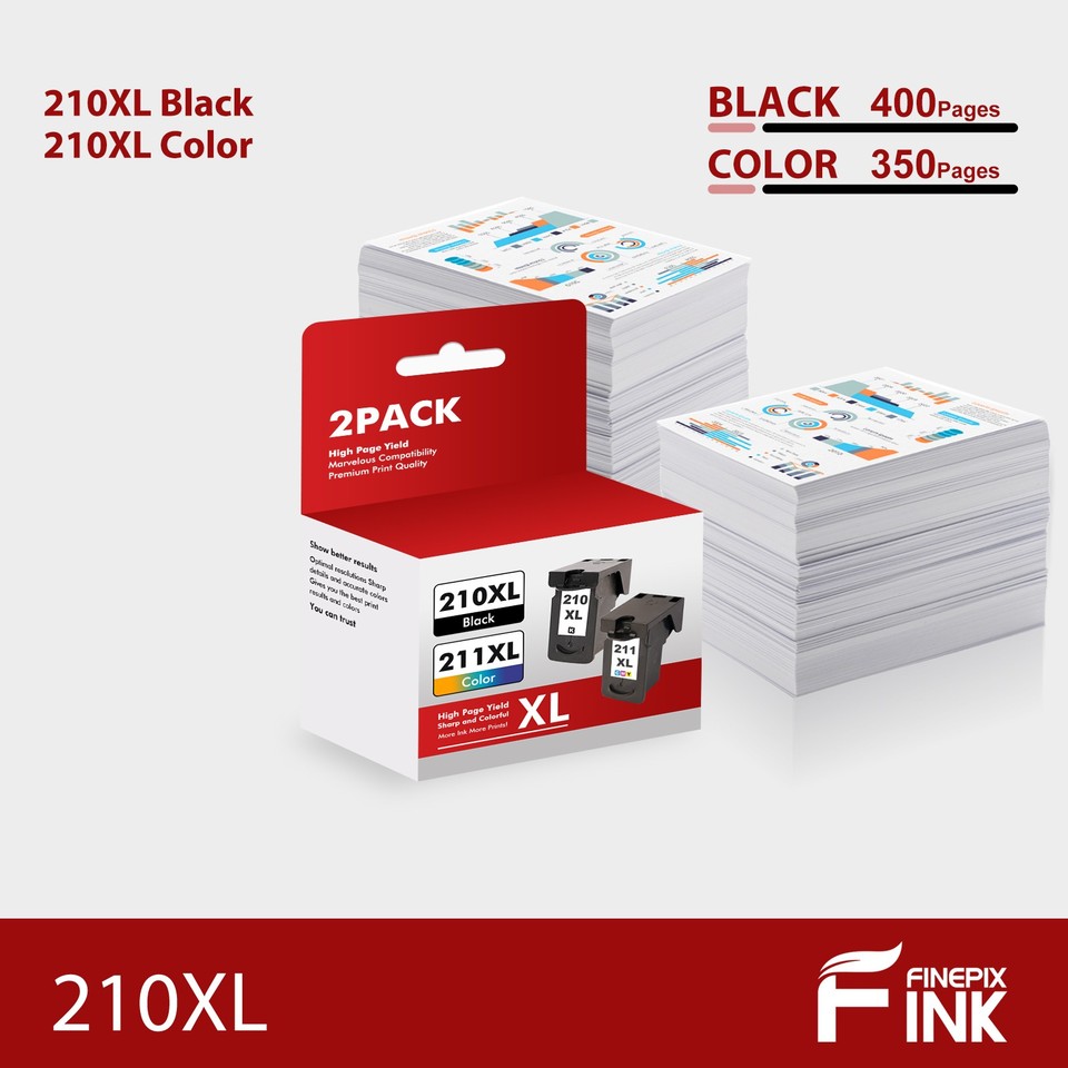 PG-210XL CL-211XL Ink compatible for Canon PIXMA iP2700 iP2702 MP240 ...