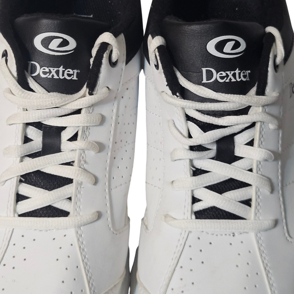 Dexter Bowling Shoes Mens 10.5M D White Black Leather Ricky IV EUC | eBay