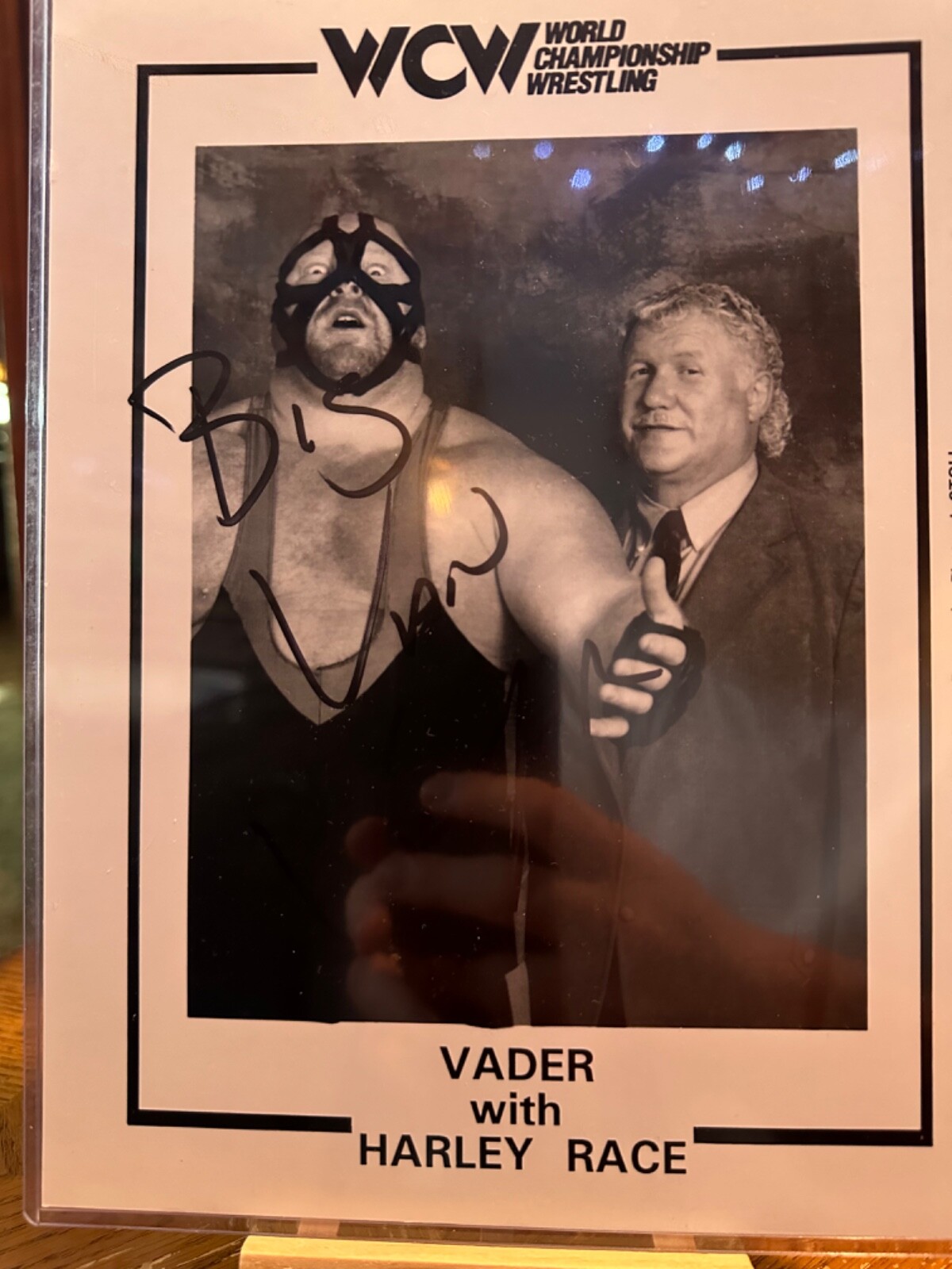 Big Van Vader WCW Autograph Signed 8.5x11 Photo WWF WWE HOF WCW RP ...