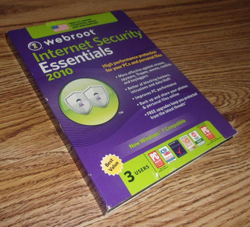 Webroot Internet Security Essentials 2010 Software with Spy Sweeper Keycode | eBay