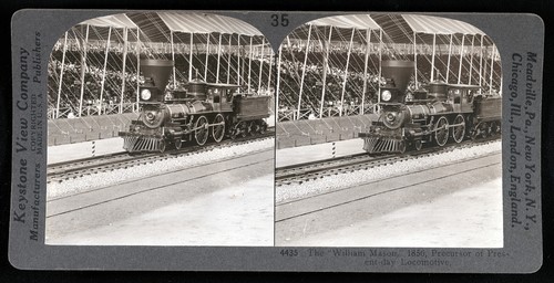 Stereoview PHOTO Baltimore & Ohio Railroad "The William Mason ...